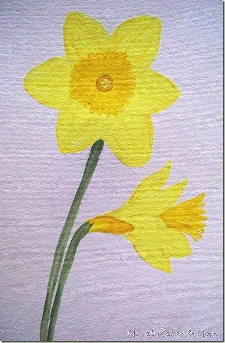 How to paint Daffodils - Just Paint It Blog